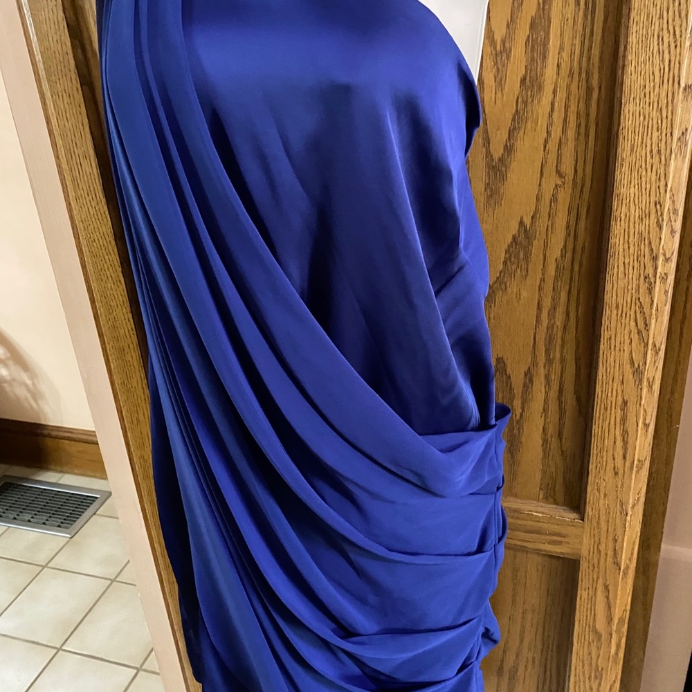 Cache Blue Greek Goddess Tunic/Mini Dress Size 12 Fit… - Gem